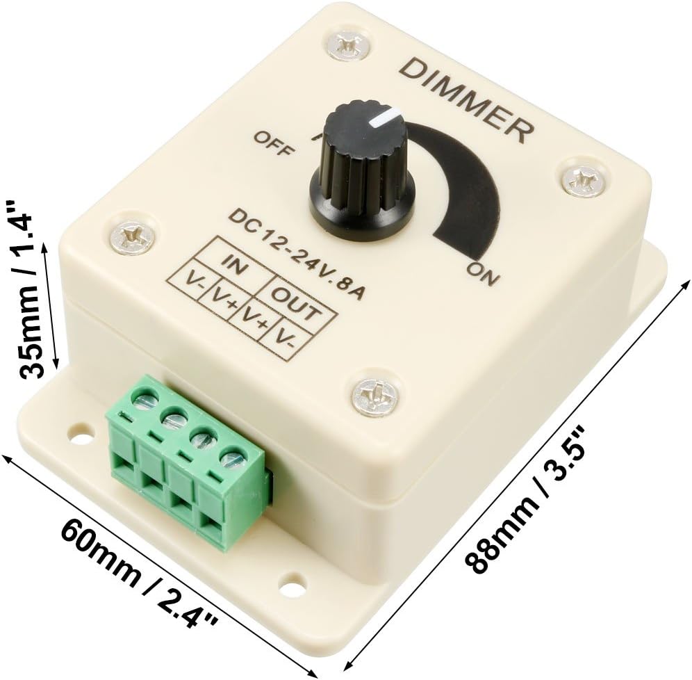 Manual LED Dimmer DC 12-24V - LED Lights Canada